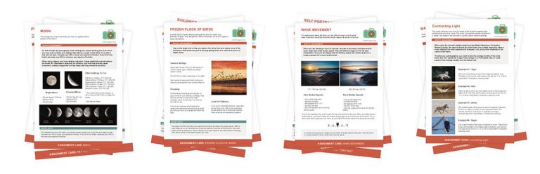 100 Photography Assignments Sheets – SLR Photography Guide